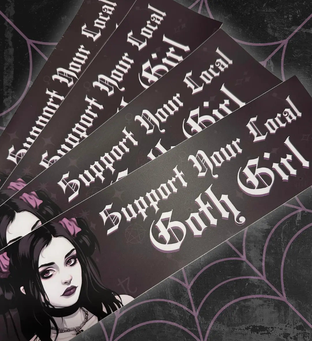 Support Your Local Goth Girl Bumper Sticker – SinisterLovecosmetics